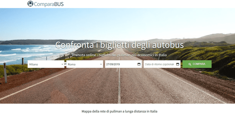 ComparaBus, confronto dei biglietti degli autobus - Viaggiando A Testa Alta