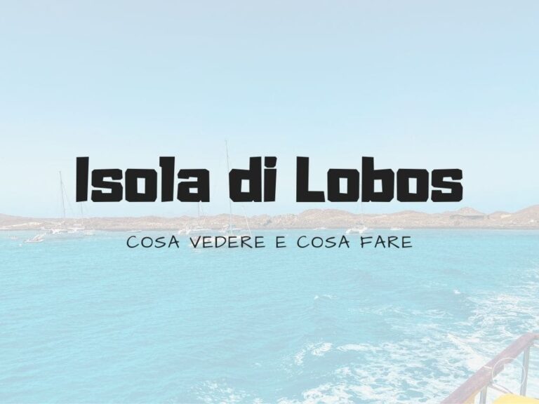 Isola di Lobos, cosa vedere e come arrivare - Viaggiando A Testa Alta